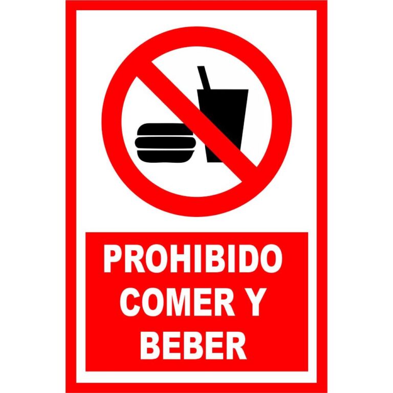 Prohibido comer y beber - Industrias Solórzano Pérez